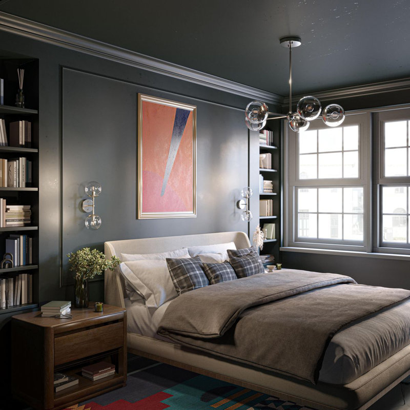 Birch Lane™ Barnhill 2 - Light Steel Armed Wall Sconce & Reviews | Wayfair